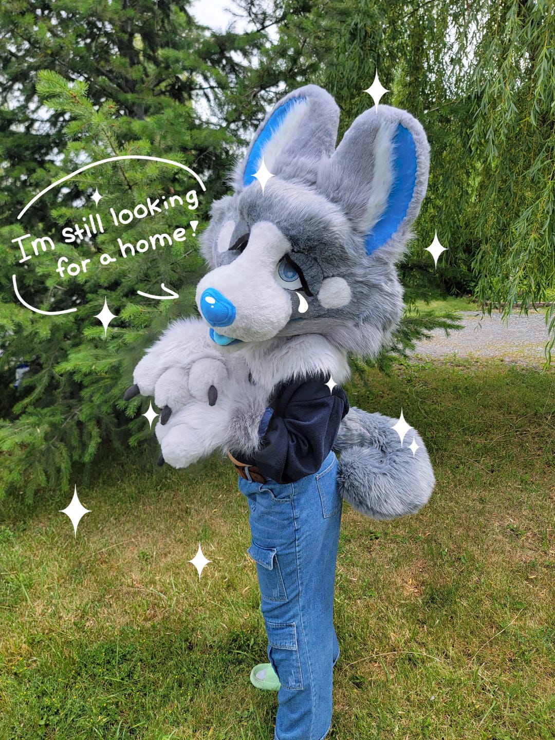 Fursuit Premade Chinchilla Mini Partial Blue Gray - Etsy