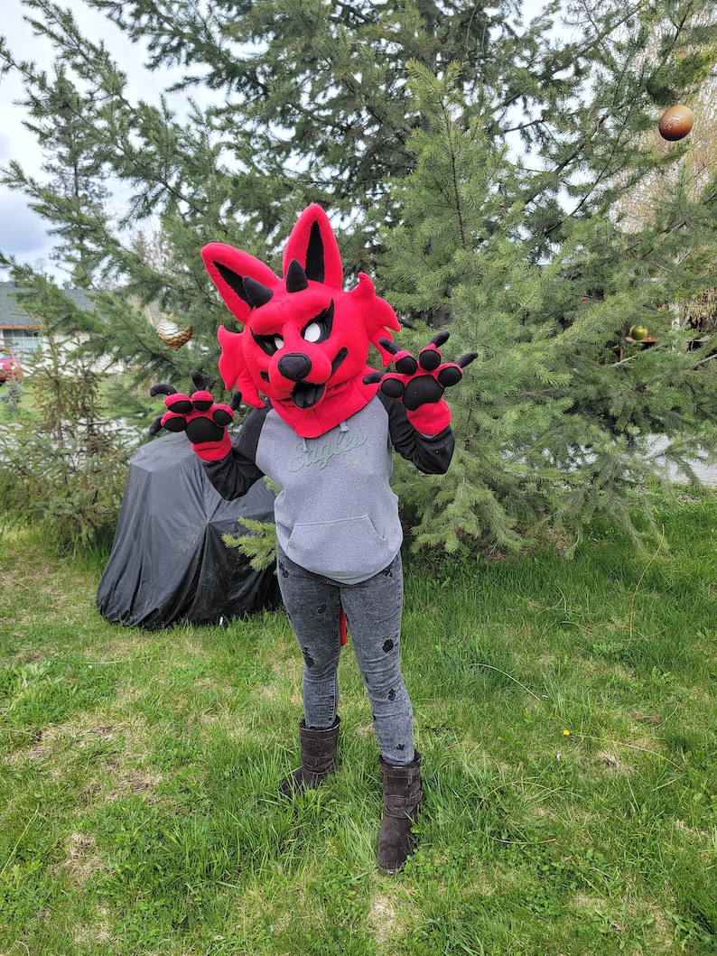 Fursuit Premade Demon Cat Mini Partial - Etsy