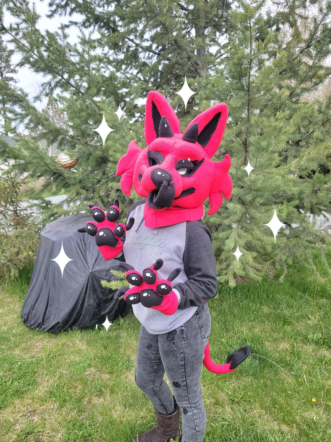 Fursuit Premade Demon Cat Mini Partial - Etsy