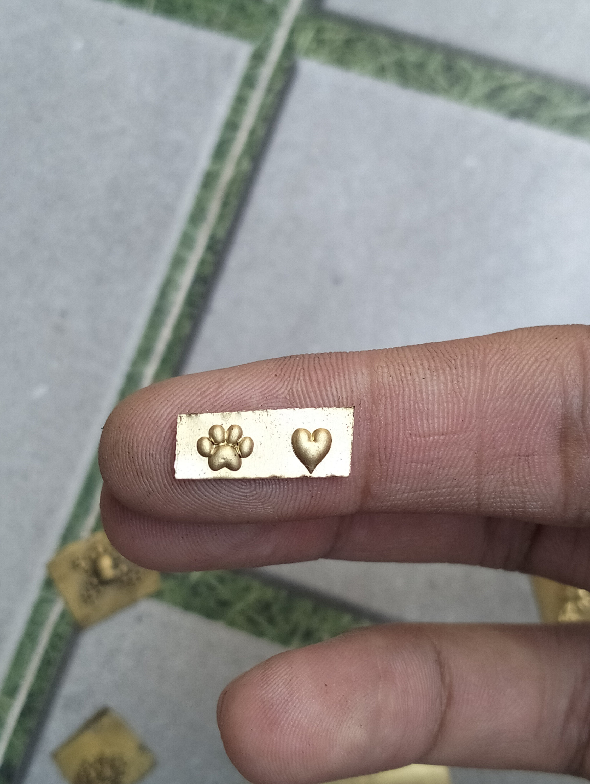 4mm Design Short Plate34 Impression Dieimpression Diesilver Impression ...