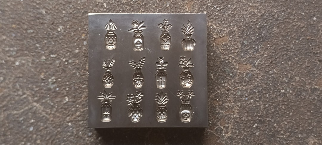 12 Short Plate Impression Die>impression Die>silver Impression Die>16mm ...