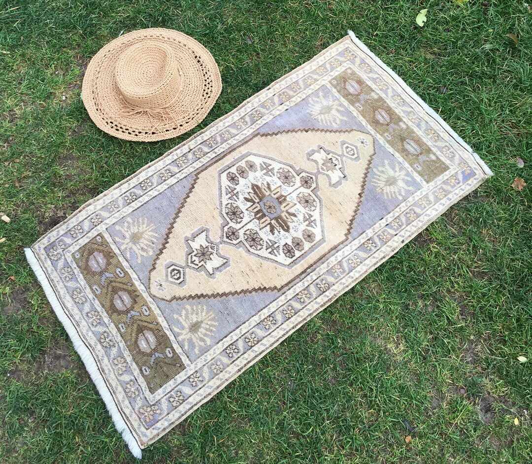 2x4 Small Turkish Bathroom Rug Small Vintage Rug 1.9x3.4 Ft. - Etsy