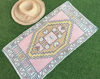 Blue Pink Turkish Rug - Etsy