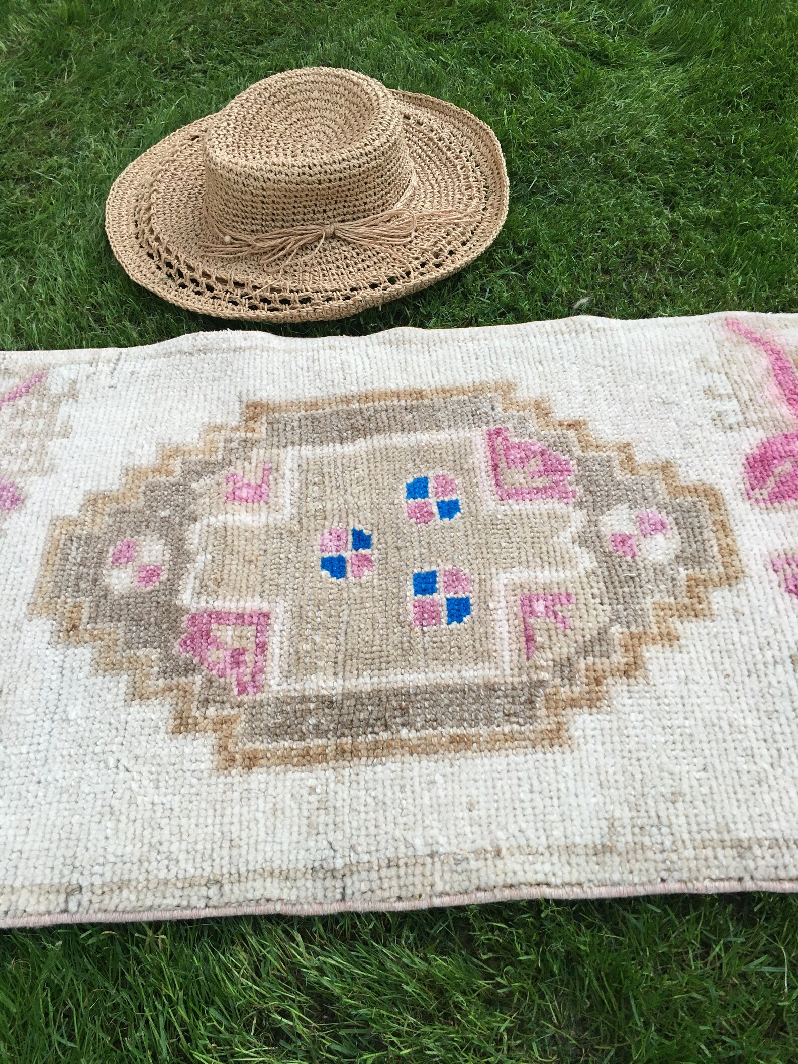 Small Turkish Rug for Bathroom Boho RugKurdish Rug Dherika | Etsy