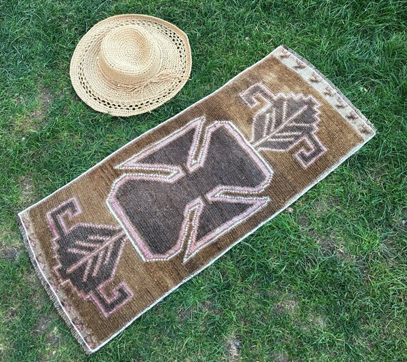 Small Bohemian Rug Bathroom Rug Entry Rug Natural Rug | Etsy