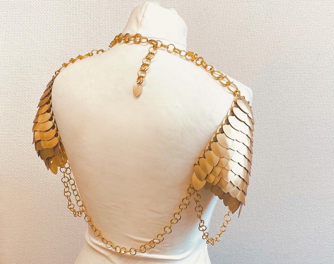 Custom Scalemaille Pauldrons - Etsy