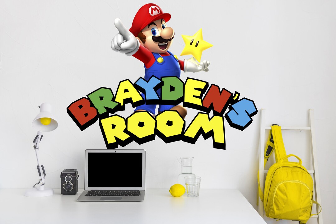 Super Mario Craft Wall Decal Wall Mural Stickers Design Customizable ...