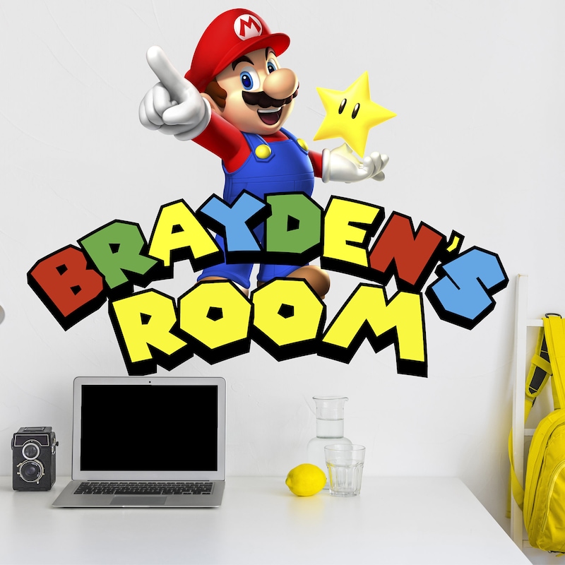 Super Mario Decal - Etsy