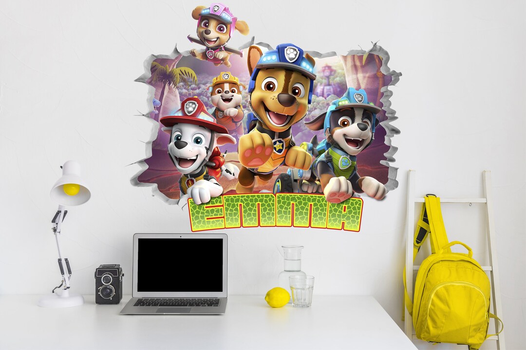 Paw Patrol Craft Wall Decal Wall Mural Stickers Design Customizable ...