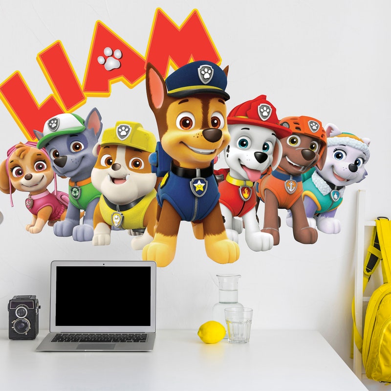 Paw Patrol Stickers - Etsy