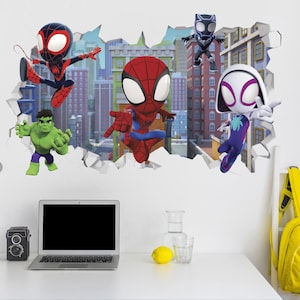 Spidey Spider Man Spider Verse Craft Wall Decal Wall Mural Stickers ...