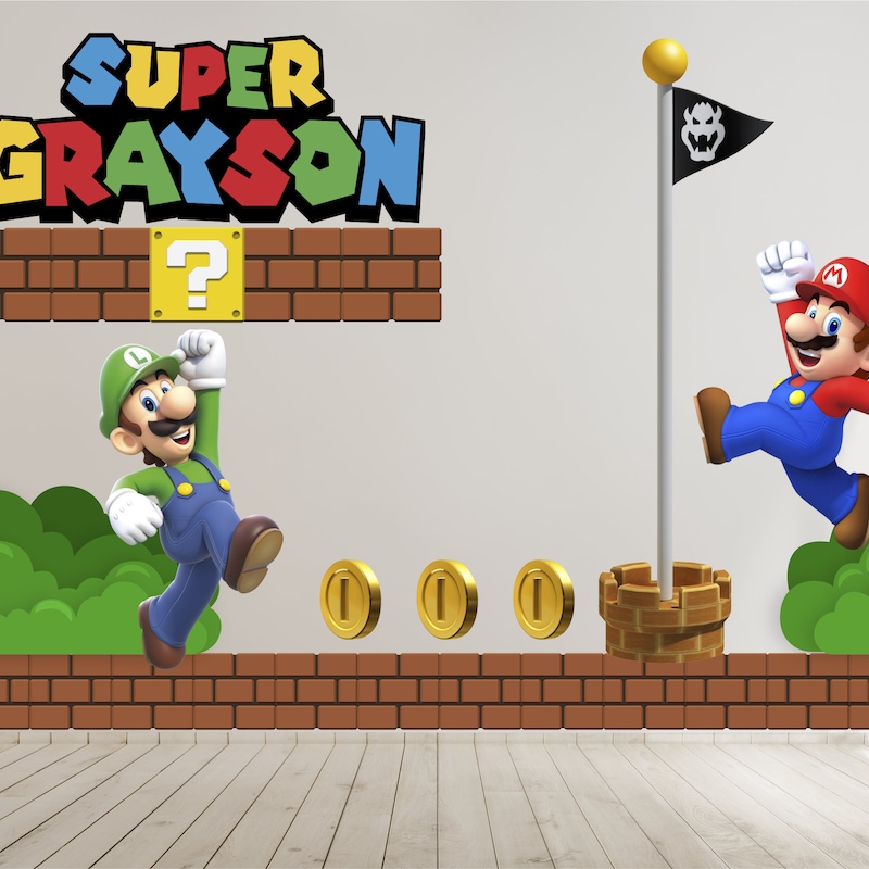 Mario Wall Decal - Etsy
