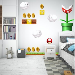 Mario Bros Pack Stickers Wall Decal Wall Mural Stickers Design ...
