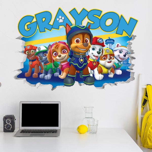 Paw Patrol Stickers - Etsy