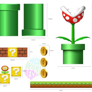 Mario Bros Pack Stickers Wall Decal Wall Mural Stickers Design ...