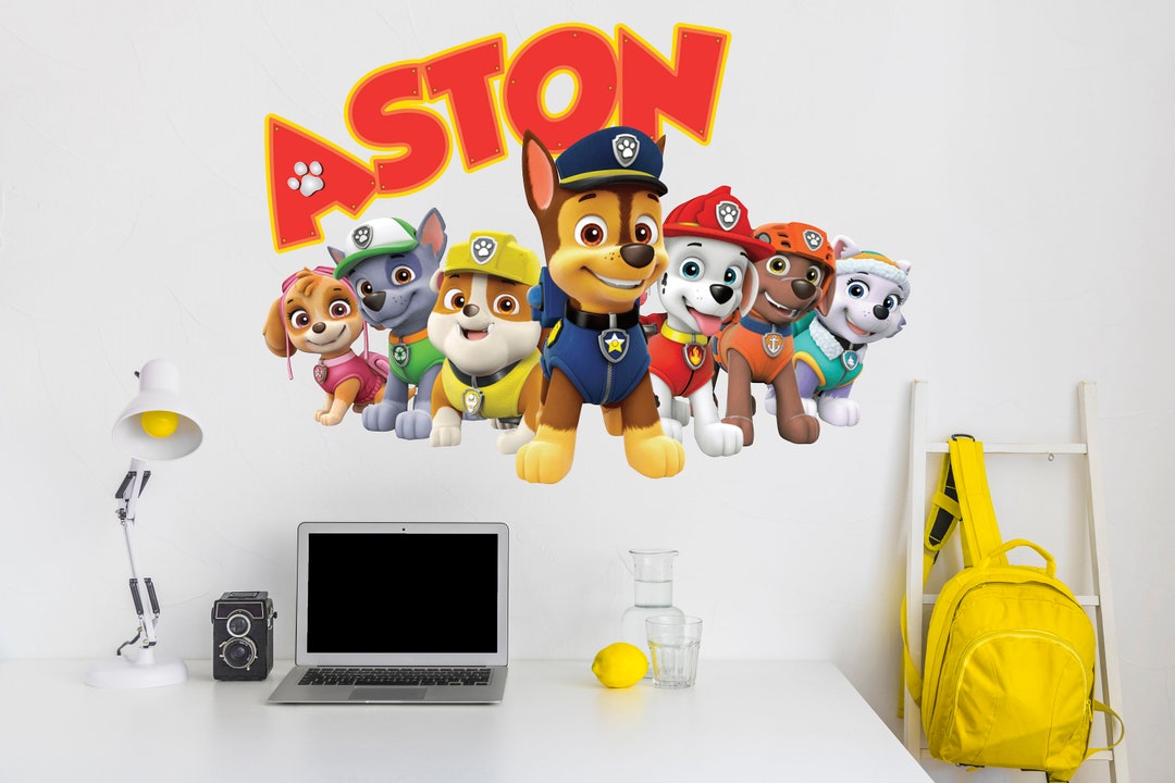 Paw Patrol Craft Wall Decal Wall Mural Stickers Design - Etsy