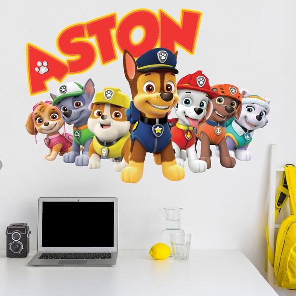 Paw Print Wall Decal - Etsy