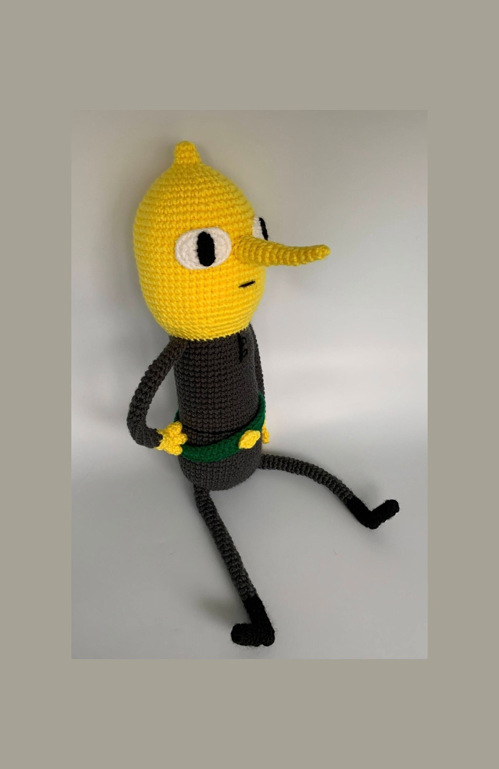 Crochet Pattern Lemongrab Inspired Plushy - Etsy