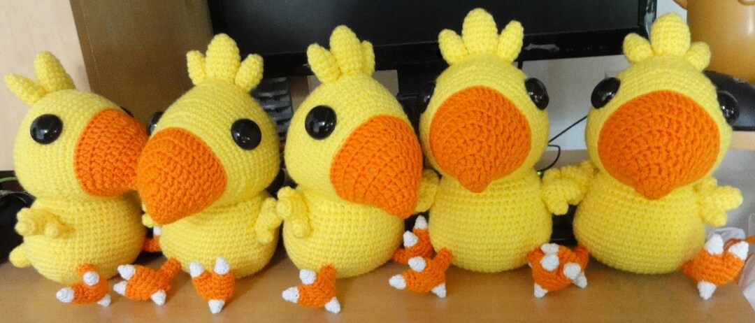 Crochet Pattern Chocobo Inspired Final Fantasy Plushy - Etsy Ireland