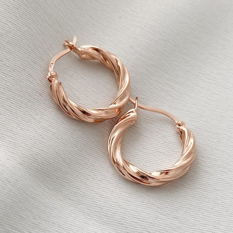 Rose Gold Earrings - Etsy