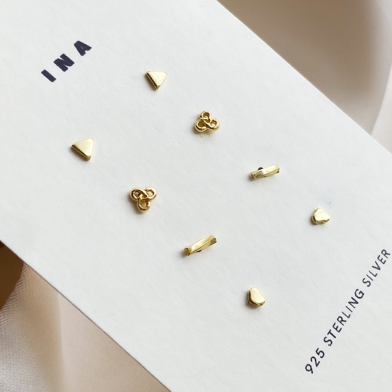 Tiny Gold Studs - Etsy UK