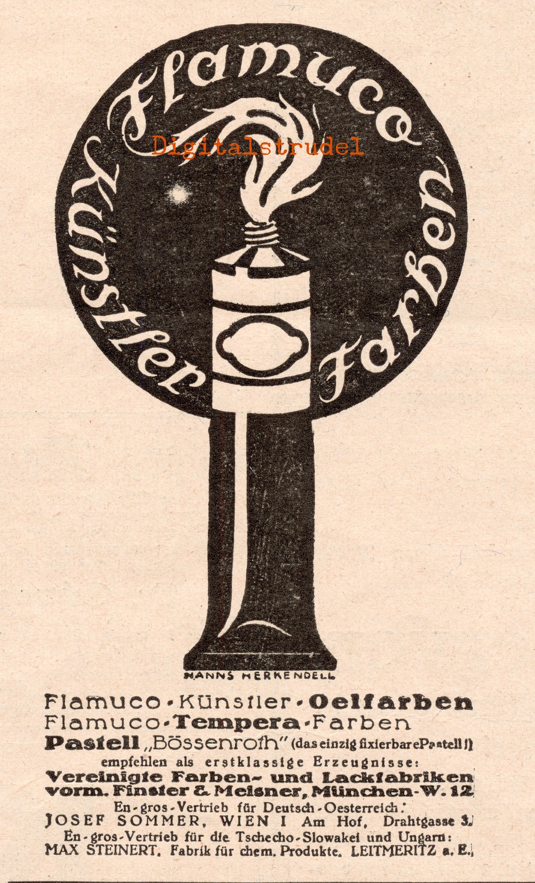 Antique Advertisement for Flamuco Paints - From 1922 - DIGITAL DOWNLOAD ...