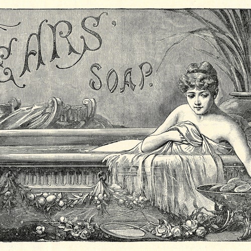 1880s Antique Victorian Advertisement Pears Soap Woman in - Etsy
