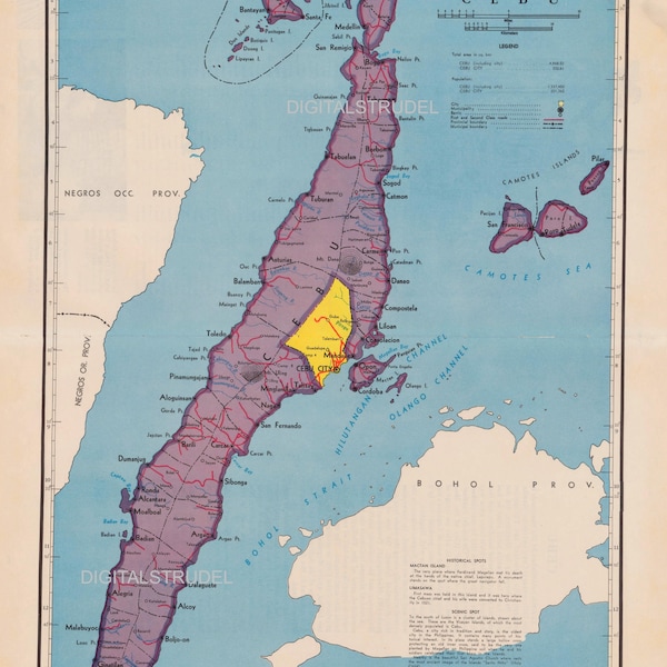 Antique Map of Philippines - Etsy