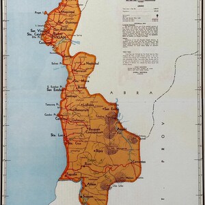1959 Vintage Map of Ilocos Sur Province, Philippines - 11 X 14 Inch ...