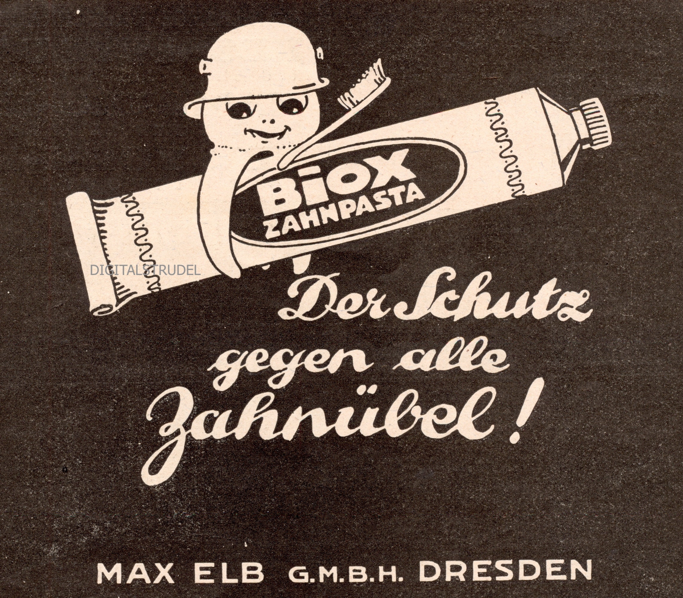 Antique Toothpaste Advertisement - 1922 German Ad for Biox - DIGITAL ...