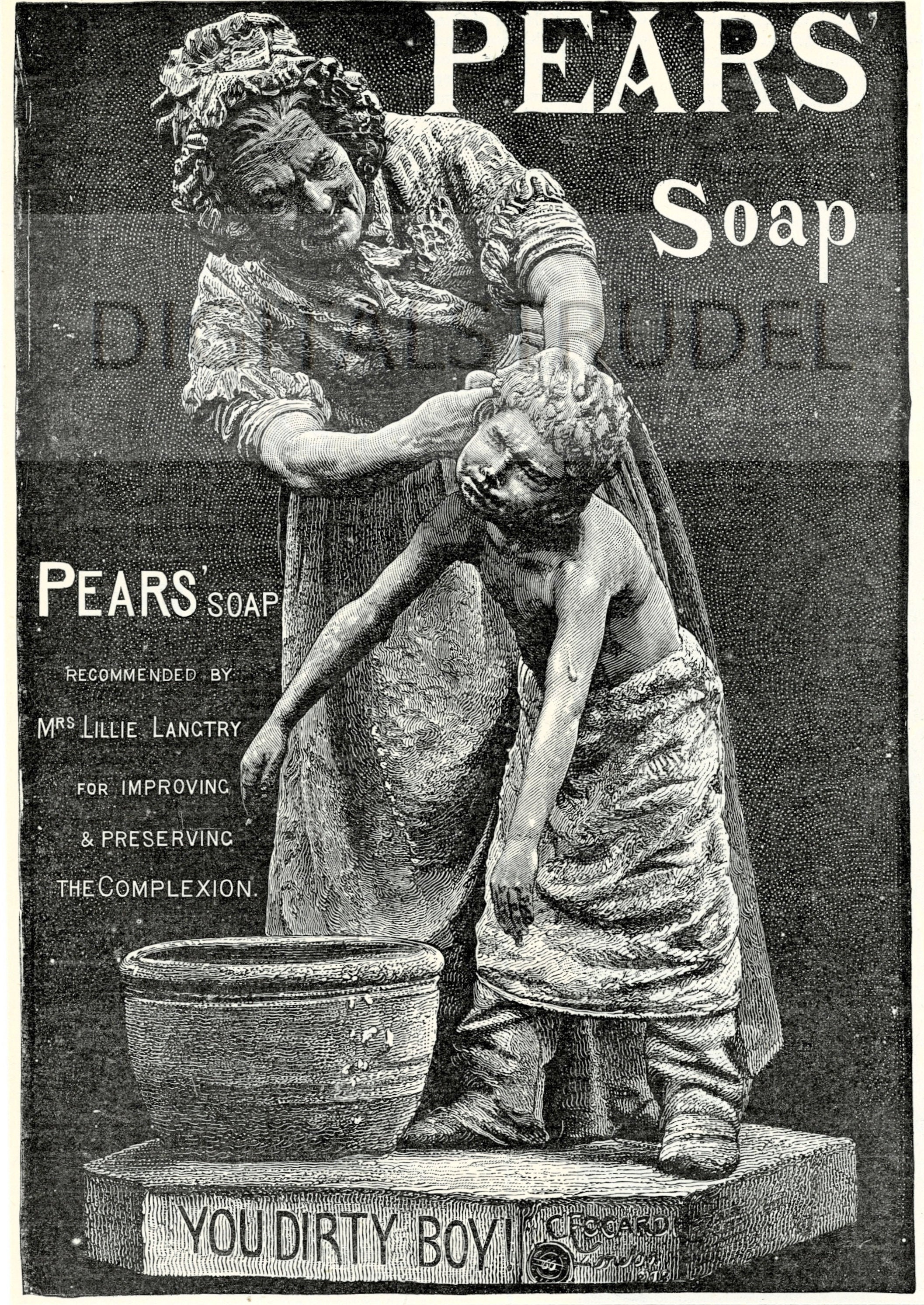 1880s Antique Victorian Advertisement - Pears Soap - You Dirty Boy ...