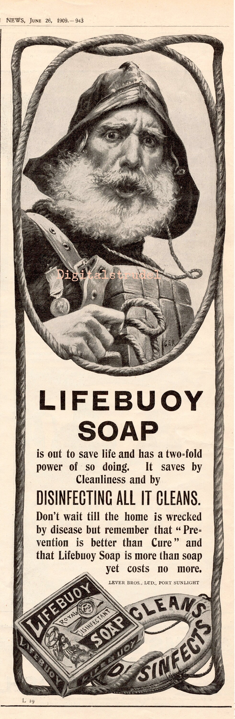 Vintage Lifebuoy Soap Advertisement - From 1909 - DIGITAL DOWNLOAD - Etsy