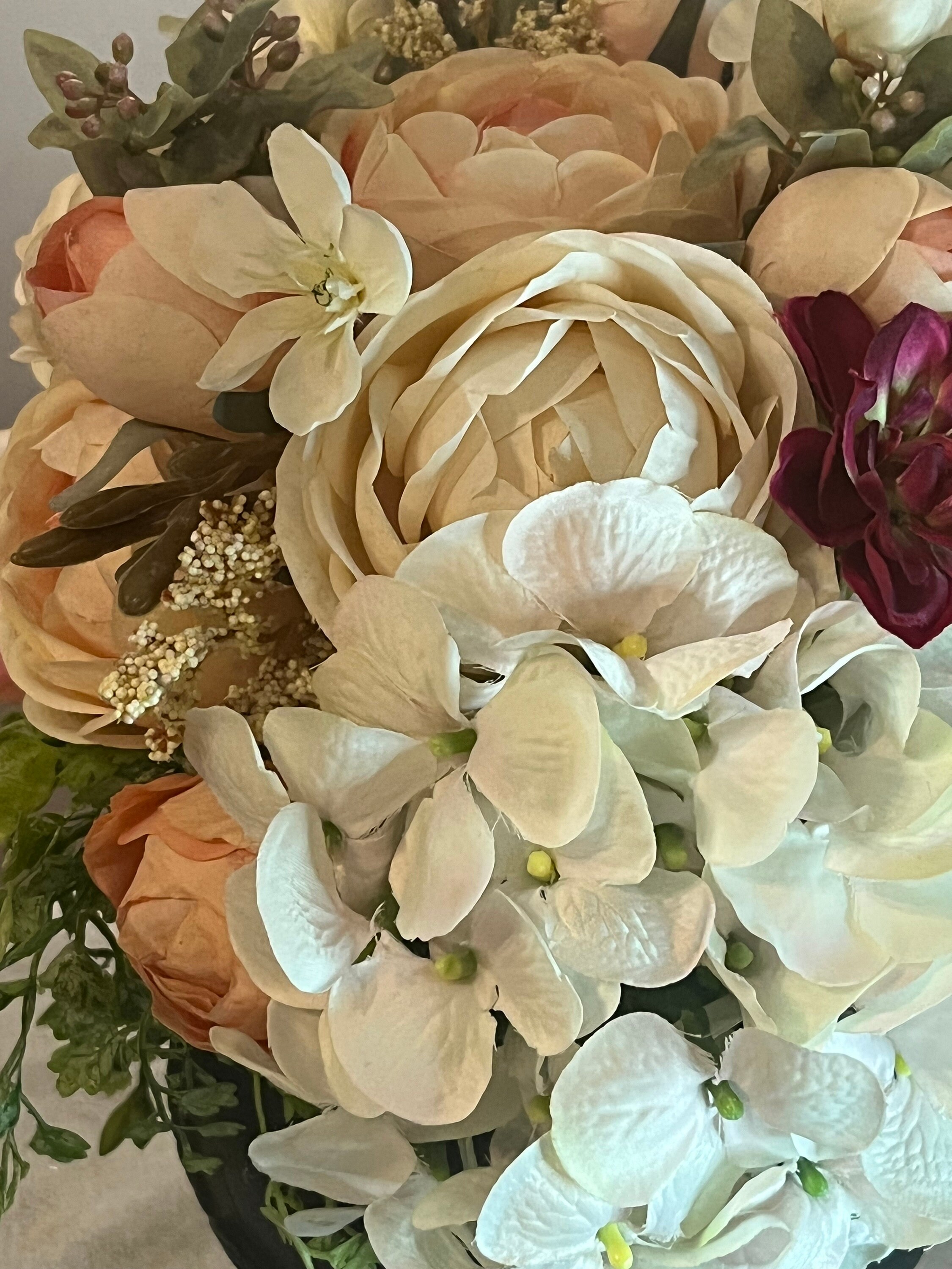 Artificial Peace Everlasting Hydrangeas Rose Peony Elegant - Etsy