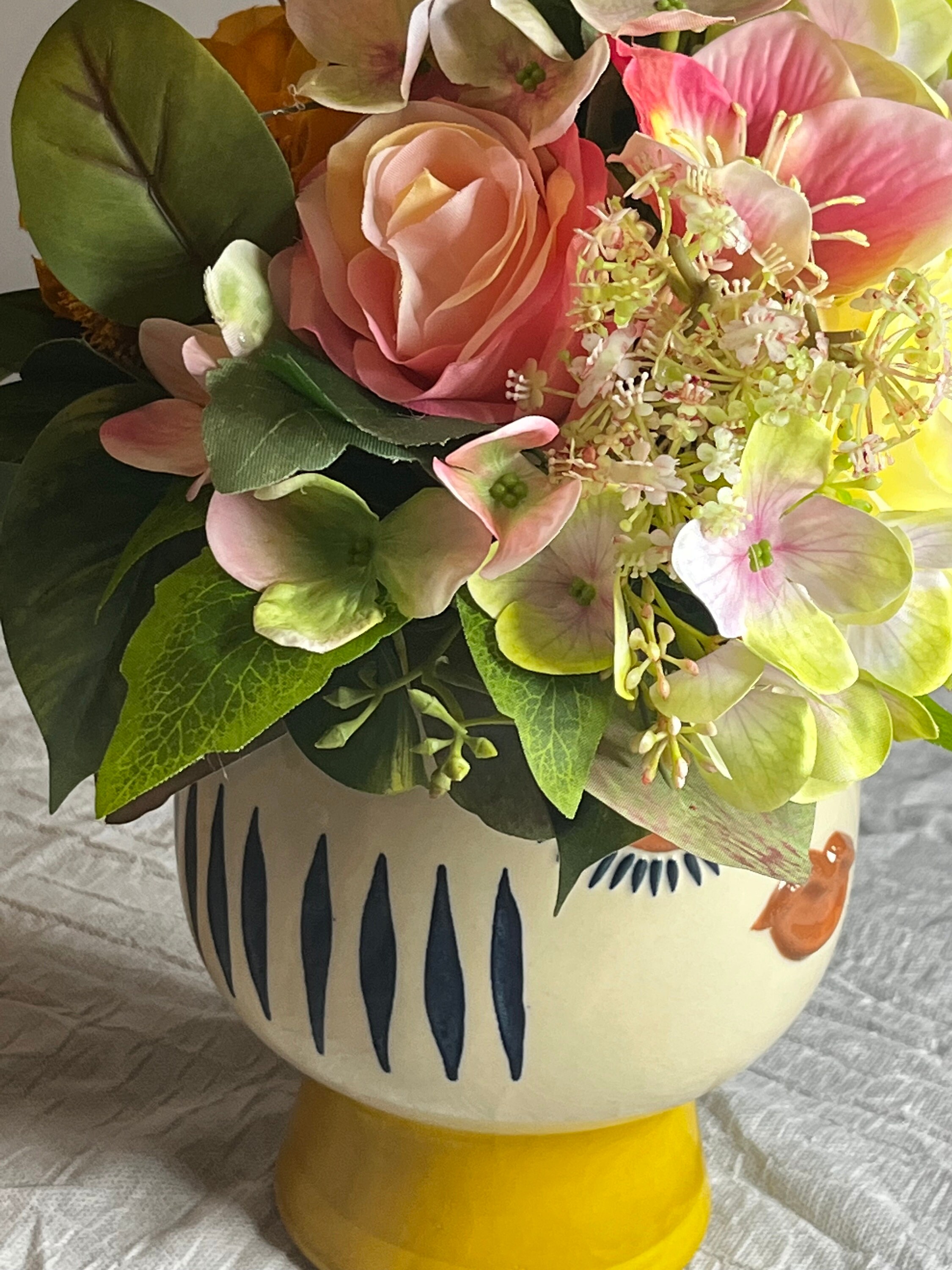 Gorgeous Artificial Lady Floral Hat Elegant Face Floral Arrangement - Etsy