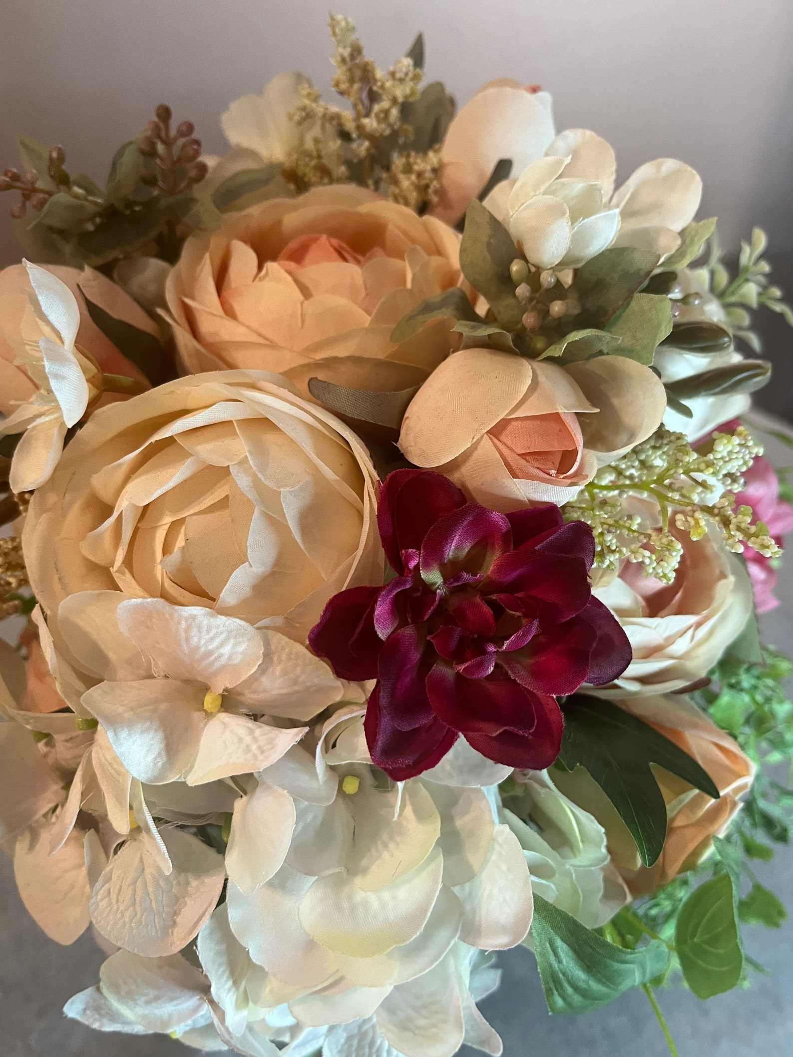 Artificial Peace Everlasting Hydrangeas Rose Peony Elegant - Etsy