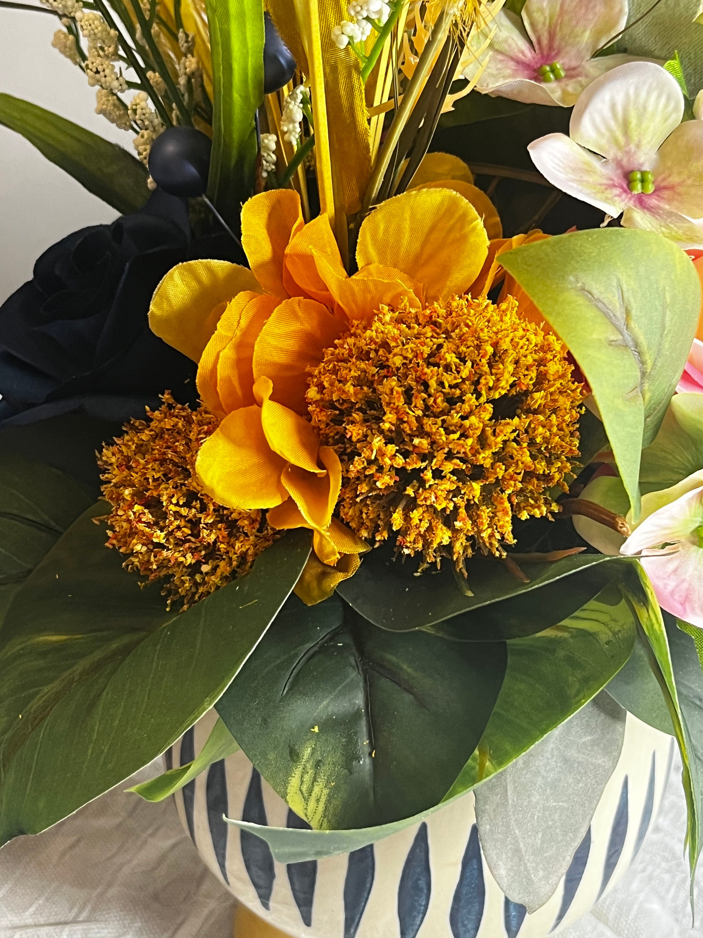 Gorgeous Artificial Lady Floral Hat Elegant Face Floral Arrangement - Etsy