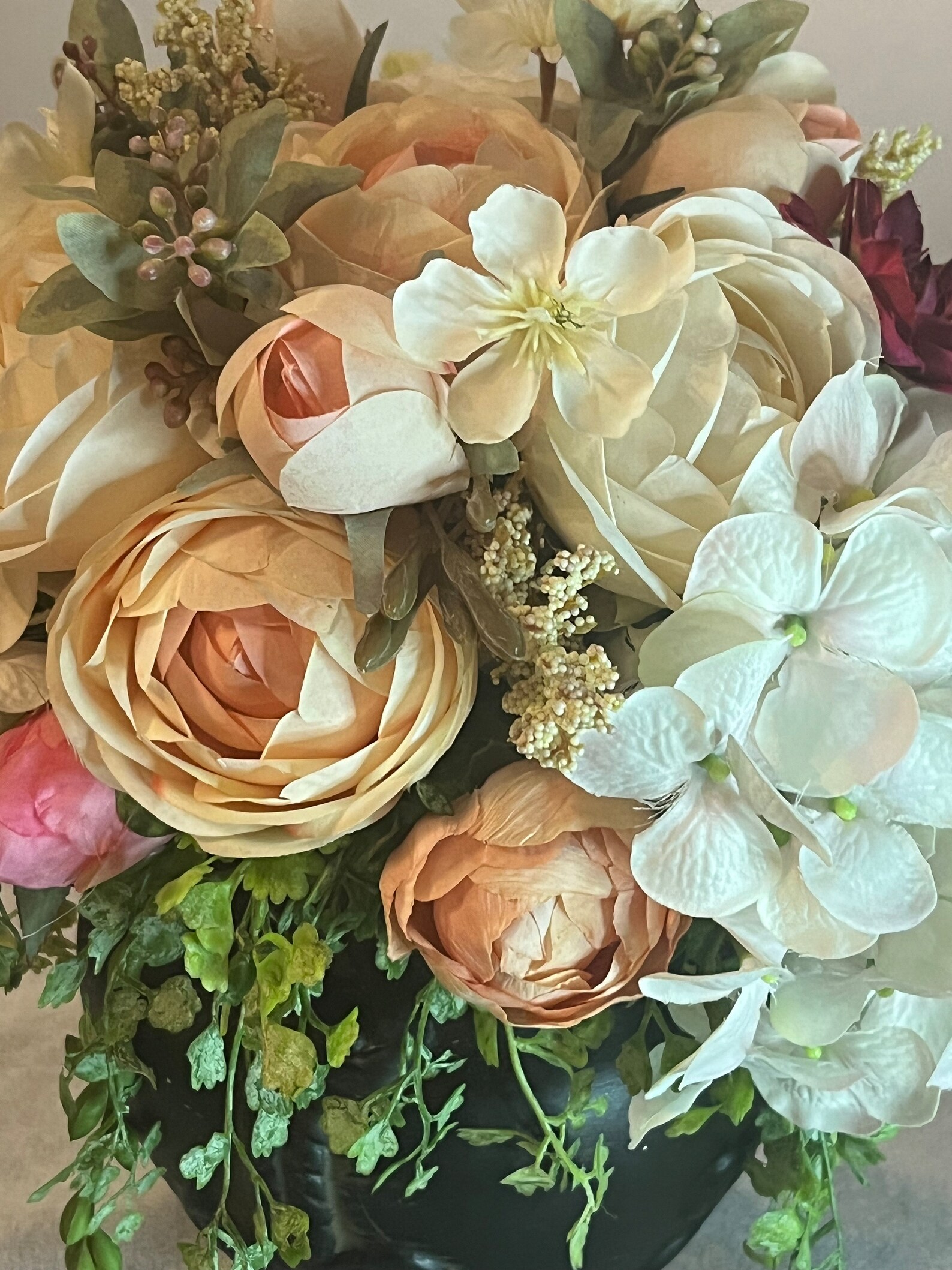 Artificial Peace Everlasting Hydrangeas Rose Peony Elegant - Etsy