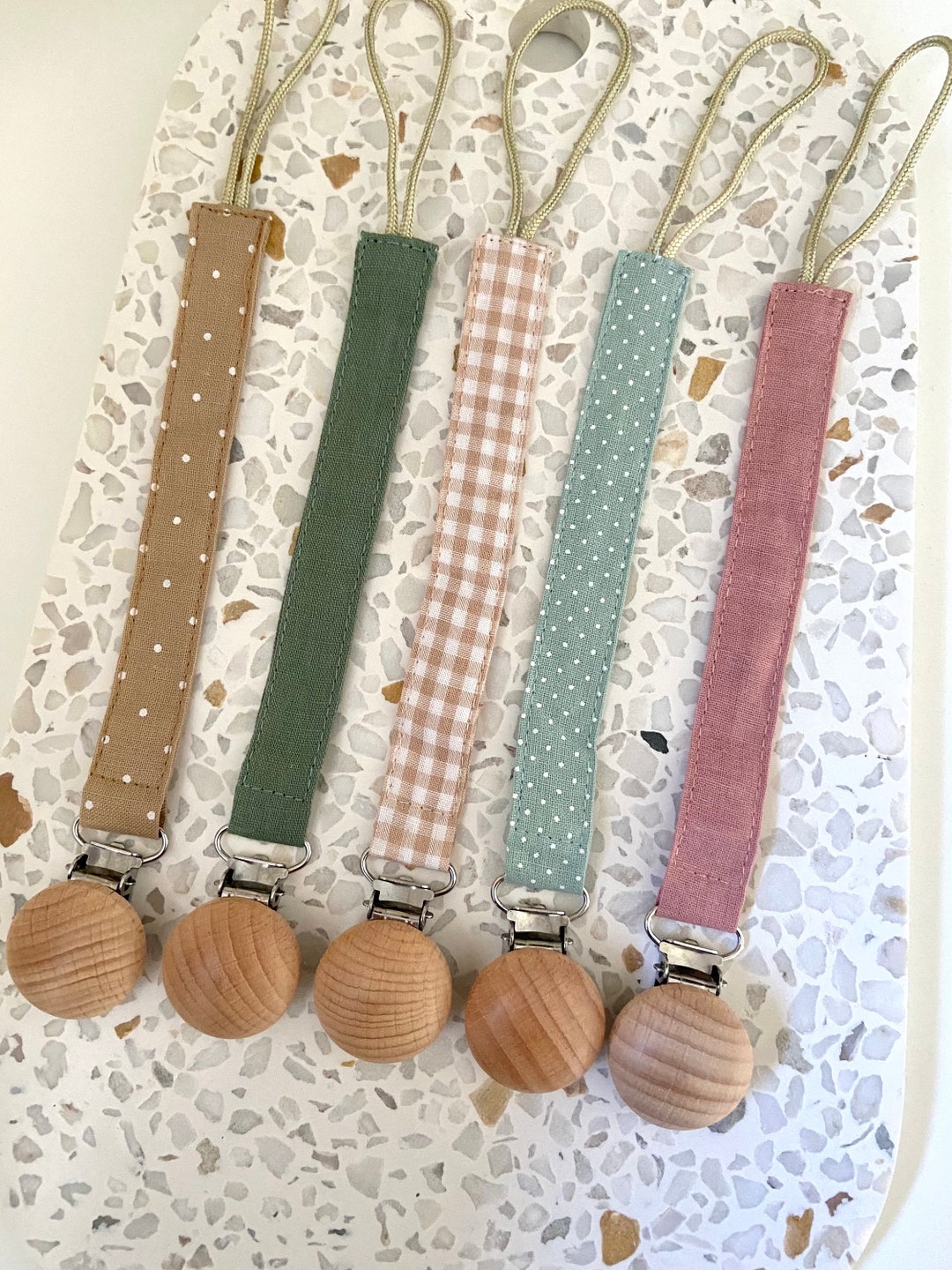 Cotton Dummy/pacifier Clips - Etsy