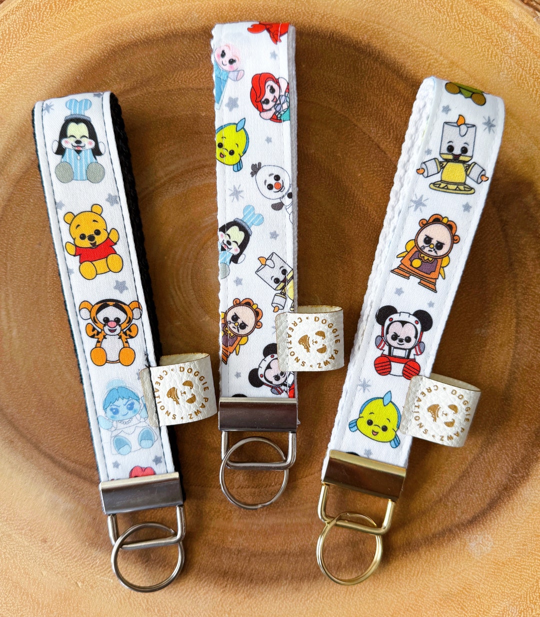 Disney Characters Lanyard Key Fob Wristlets, Key Fobs, Key Holder ...