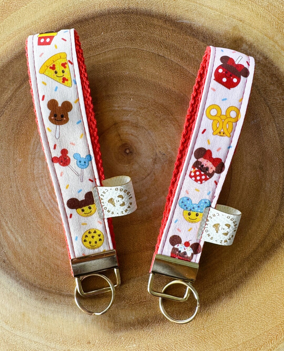 Disney Snacks Key Fob Wristlets, Key Fobs, Key Holder, Wristlets ...