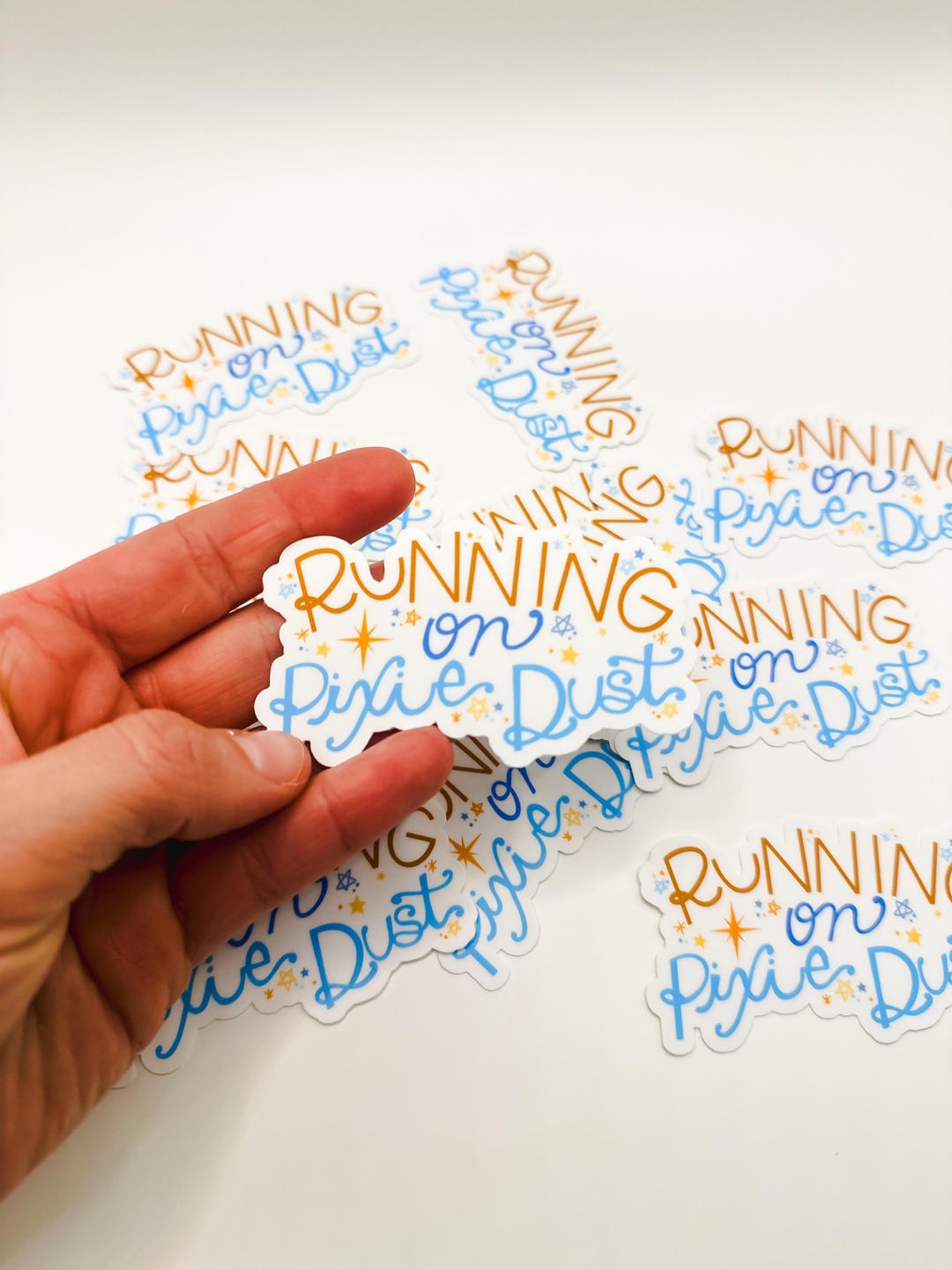 Running on Pixie Dust Sticker, Encouraging Motivational Sticker, Water ...