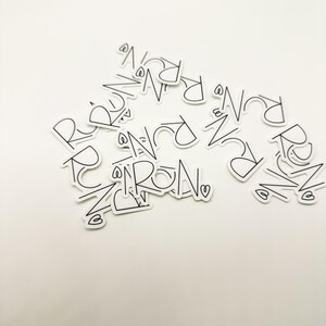 Fine Line Run With Heart Sticker, Encouraging Motivational Sticker ...