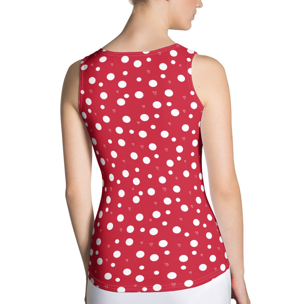 Red Minnie Polka Dot Tank Top Rundisney Minnie Costume Top - Etsy