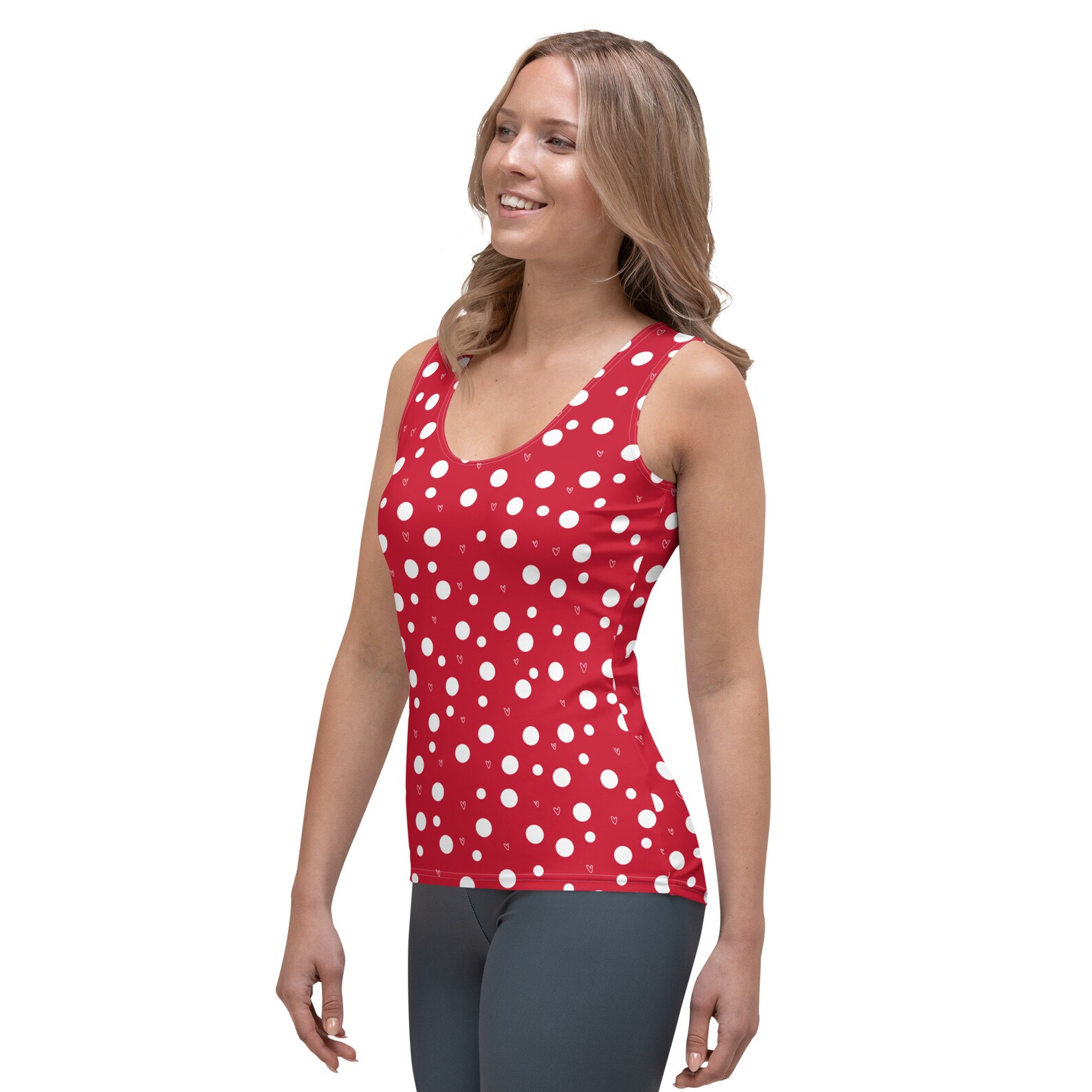 Red Minnie Polka Dot Tank Top Rundisney Minnie Costume Top - Etsy