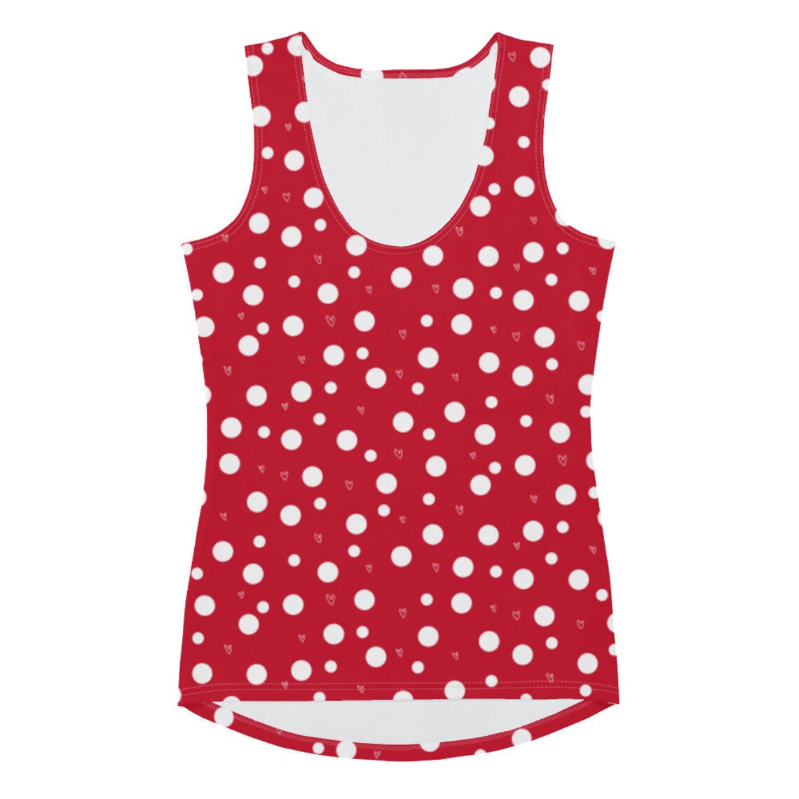 Red Minnie Polka Dot Tank Top Rundisney Minnie Costume Top - Etsy