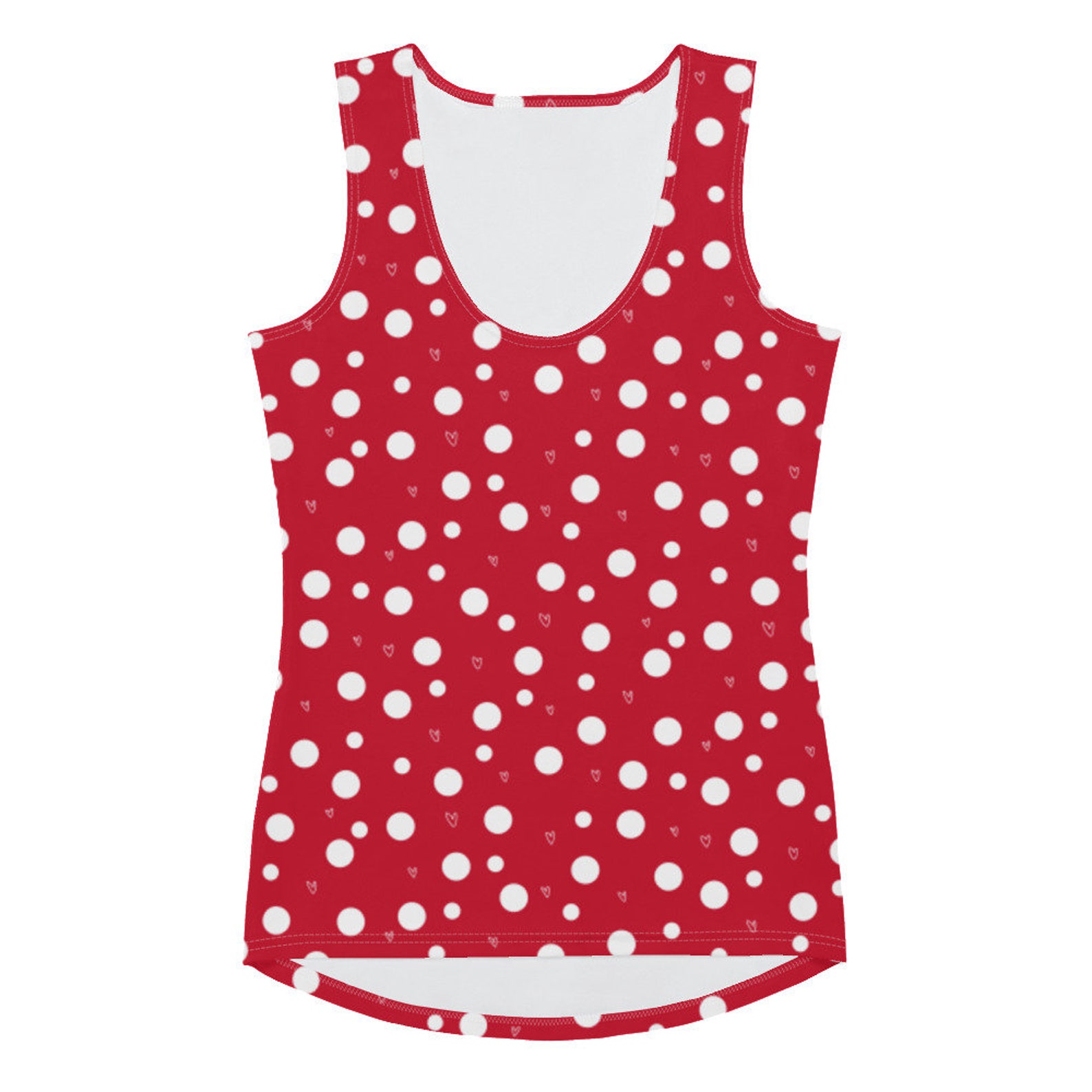 Red Minnie Polka Dot Tank Top Rundisney Minnie Costume Top - Etsy