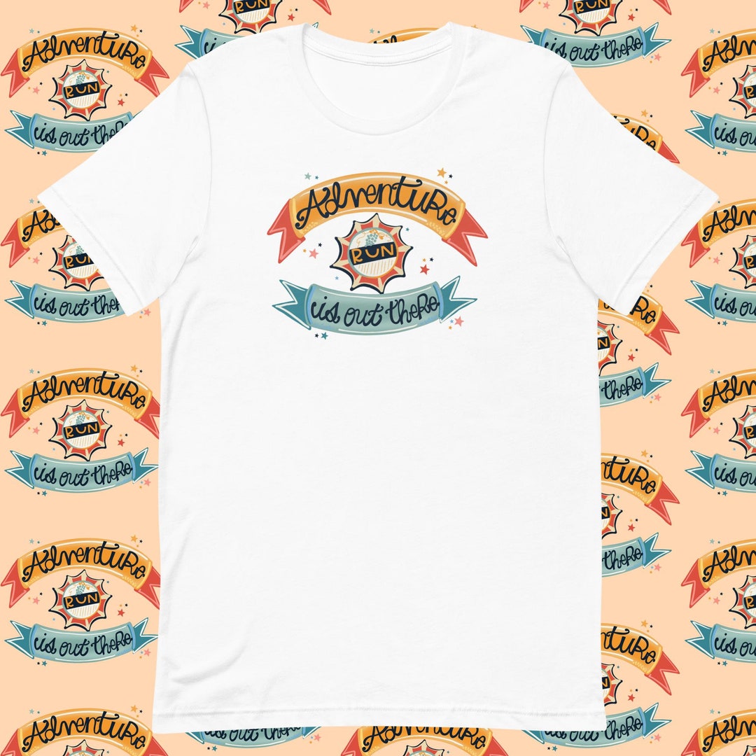 Adventure is Out There, Running Inspired 10k Shirt, Springtime Surprise ...