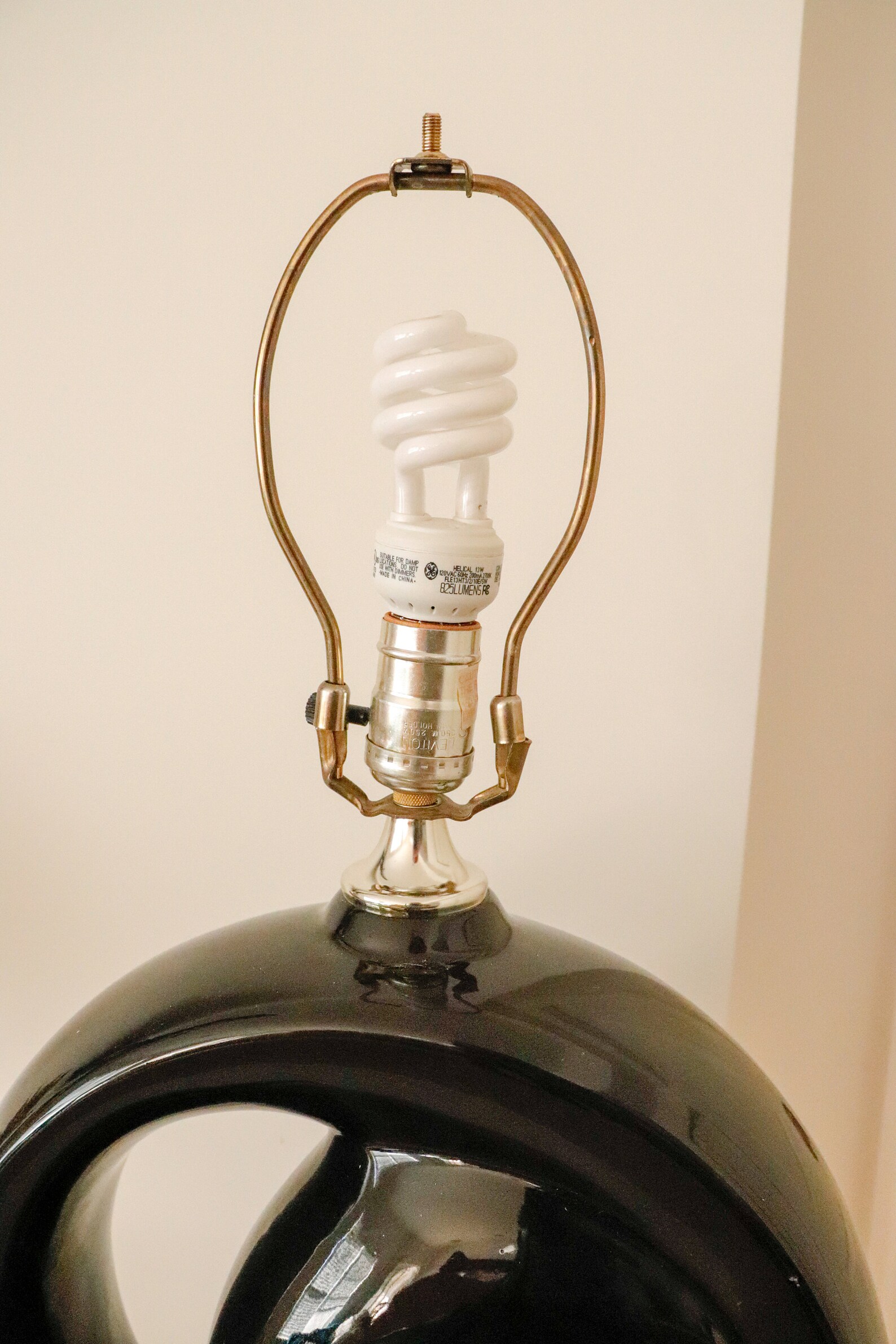 Ceramic Swirl Table Lamp Base American Vintage Art Deco Mid - Etsy