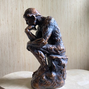 XXL Vintage Rodin Thinker Statue, Large Heavy Austin Productions ...