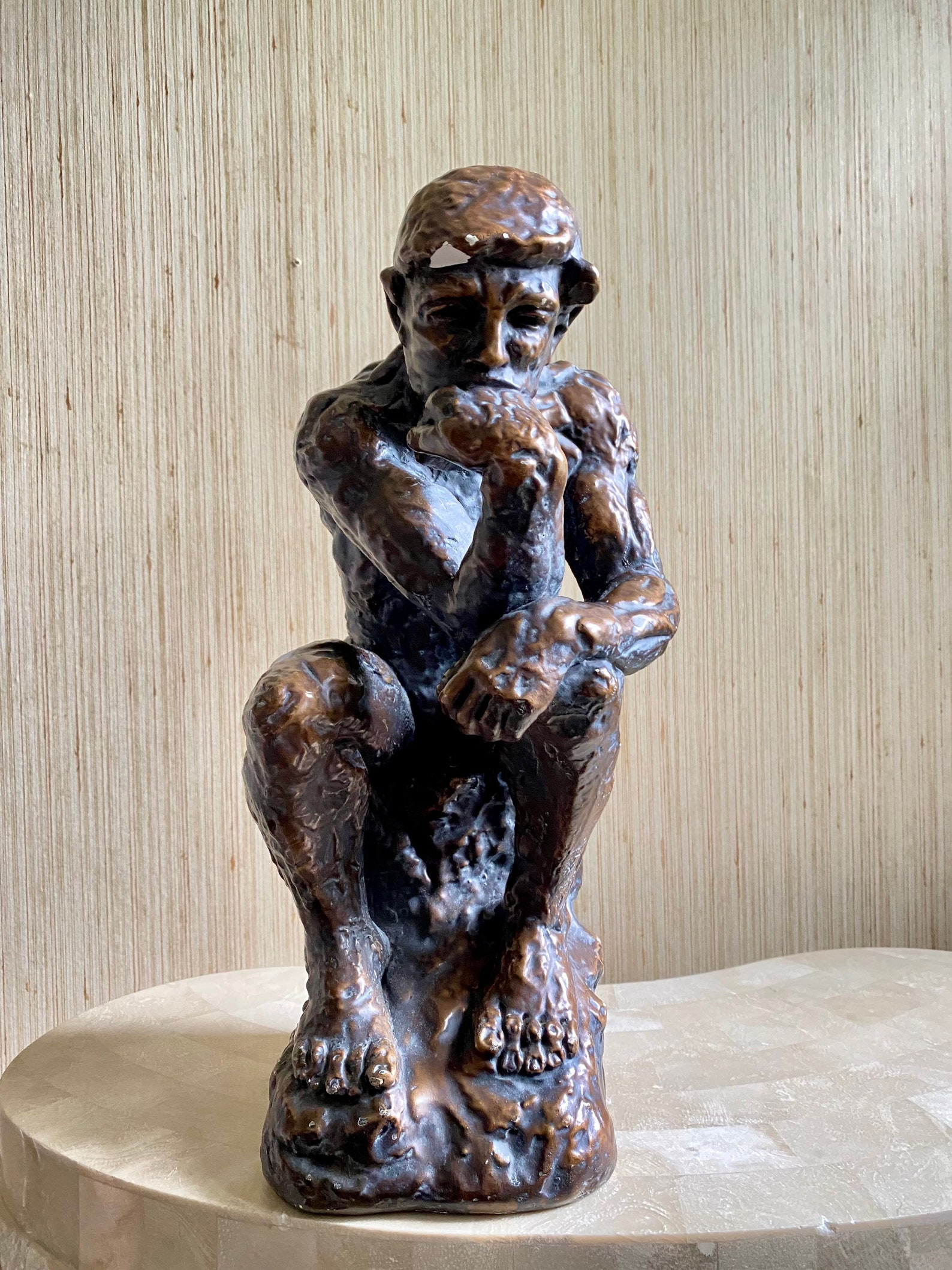 XXL Vintage Rodin Thinker Statue Large Heavy Austin - Etsy